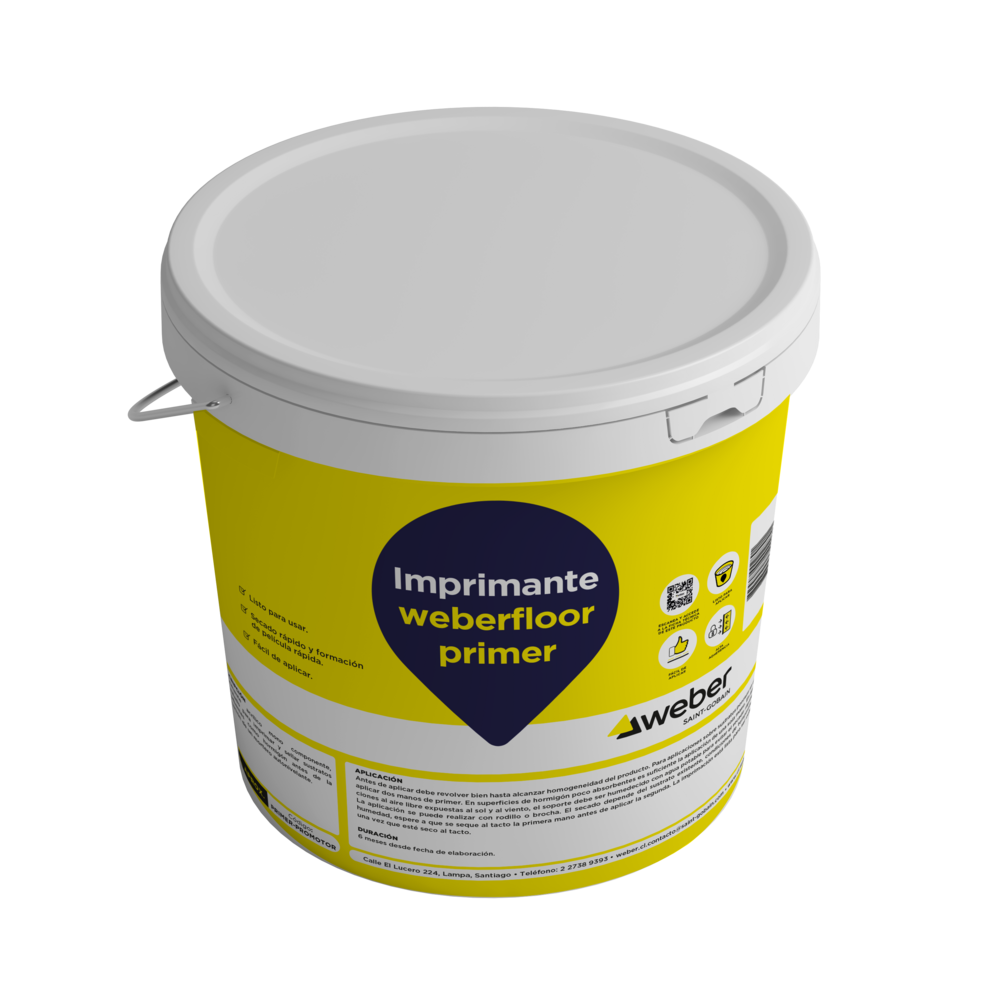 Imprimante weberfloor primer : Niveladores > Morteros para pisos y hormigones | Weber Chile